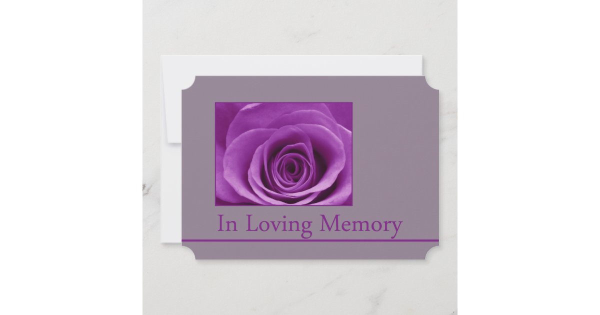 In Loving Memory/Celebration of Life Invitation | Zazzle