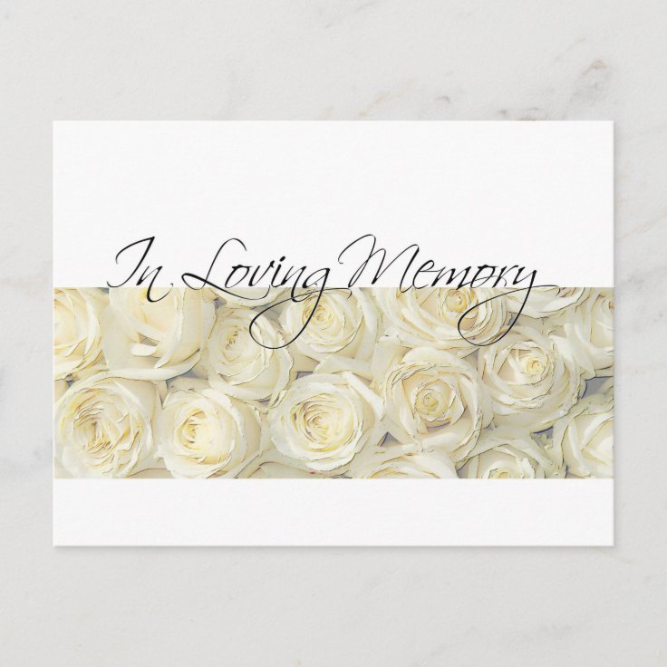 In Loving Memory/Celebration of Life Invitation Postcard | Zazzle
