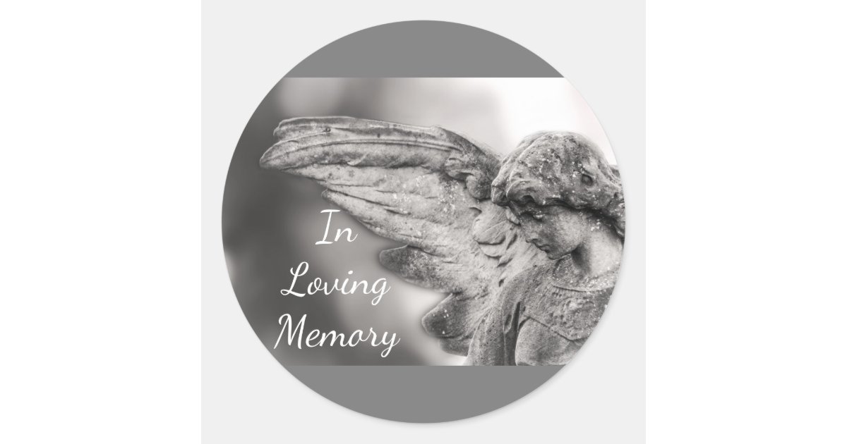 In Loving Memory Classic Round Sticker | Zazzle