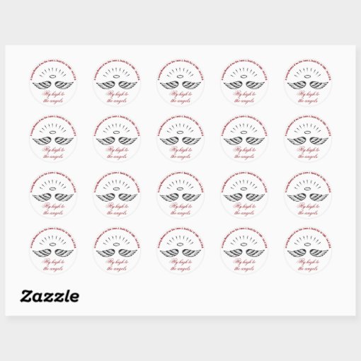 In Loving Memory Classic Round Sticker | Zazzle
