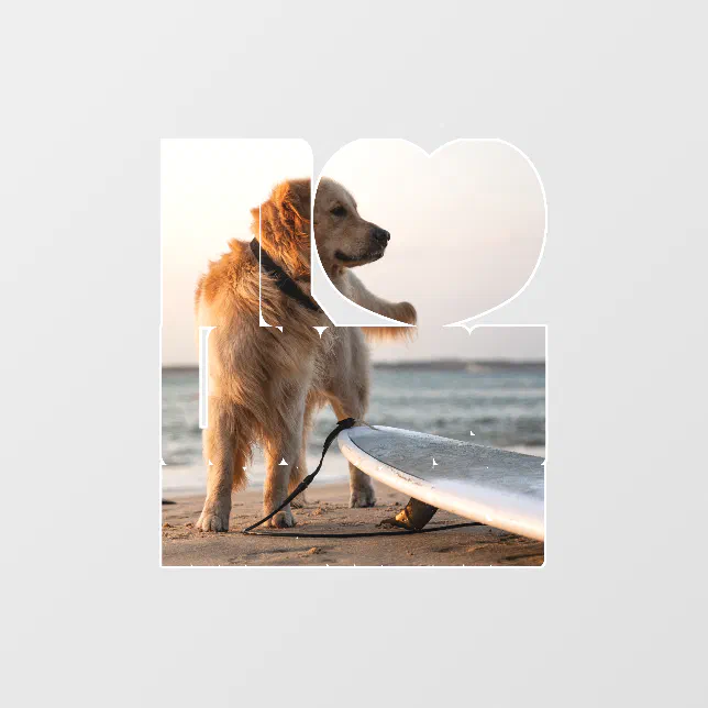 In Loving Memory Custom Pet Photo Wall Decal | Zazzle