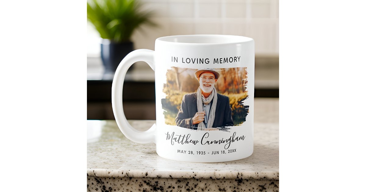 In Loving Memory Custom Photo Memorial Coffee Mug | Zazzle