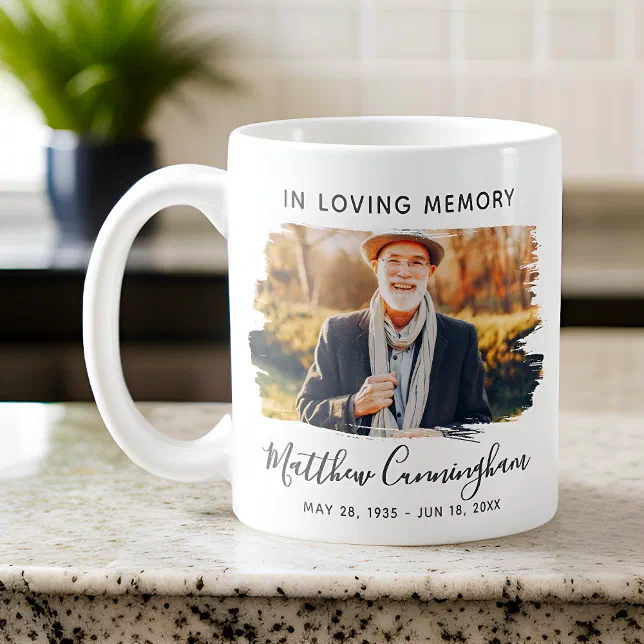 In Loving Memory Custom Photo Memorial Coffee Mug | Zazzle