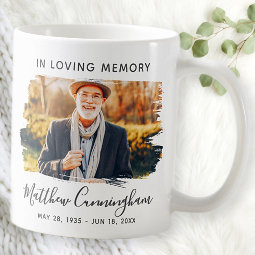 In Loving Memory Custom Photo Memorial Coffee Mug | Zazzle