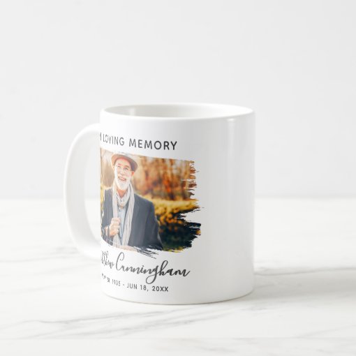 In Loving Memory Custom Photo Memorial Coffee Mug | Zazzle