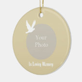 In Loving Memory Dove Memorial Christmas Ornament | Zazzle