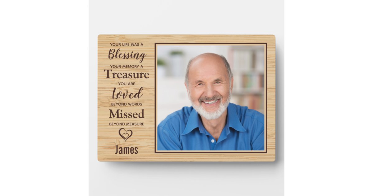 In Loving Memory Family Memorial Plaque | Zazzle