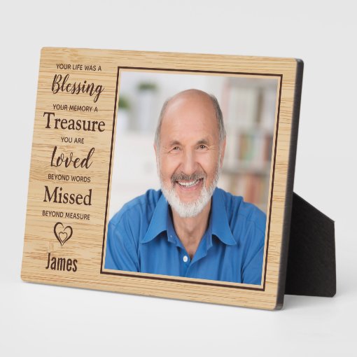 In Loving Memory Family Memorial Plaque | Zazzle