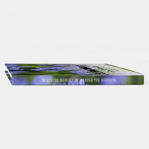 In Loving Memory | Forget-Me-Not Funeral Memorial Guest Book | Zazzle