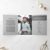 In Loving Memory Full Photo Memorial Program | Zazzle