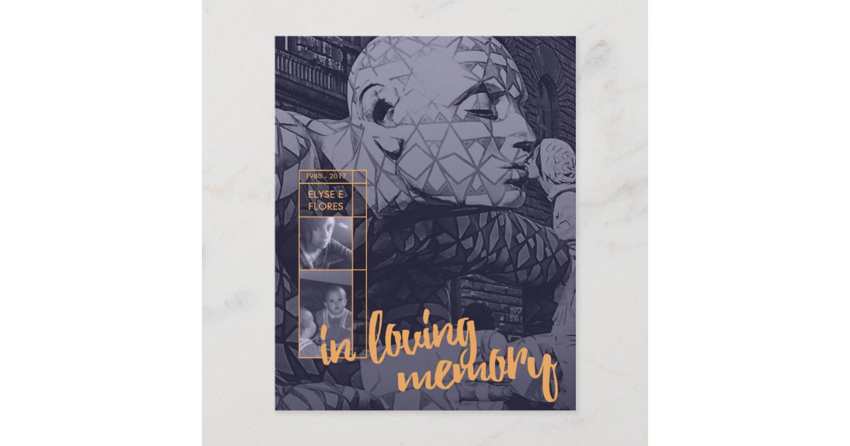 in loving memory funeral announcements | Zazzle