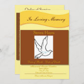 In Loving Memory Funeral Invitation/Program Invitation | Zazzle
