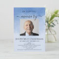 In Loving Memory Funeral Memorial Service Photo Invitation | Zazzle