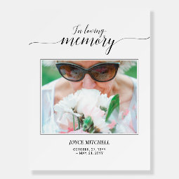 In Loving Memory Funeral Memorial Welcome Sign | Zazzle