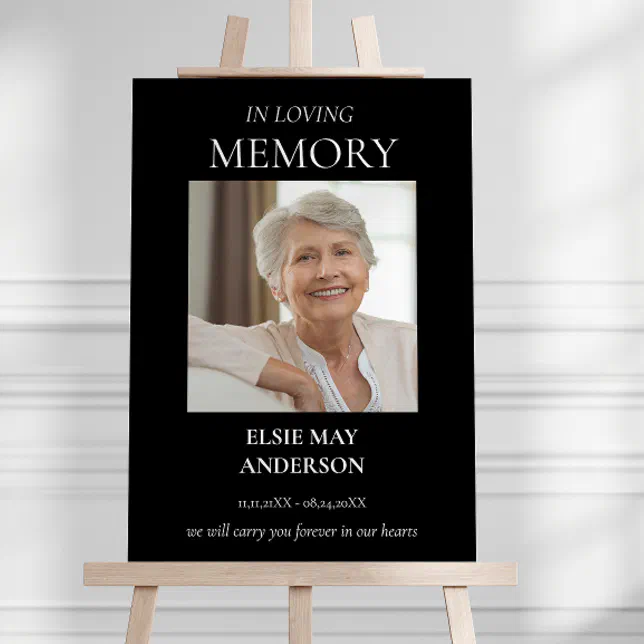 In loving memory grandma photo foam board | Zazzle