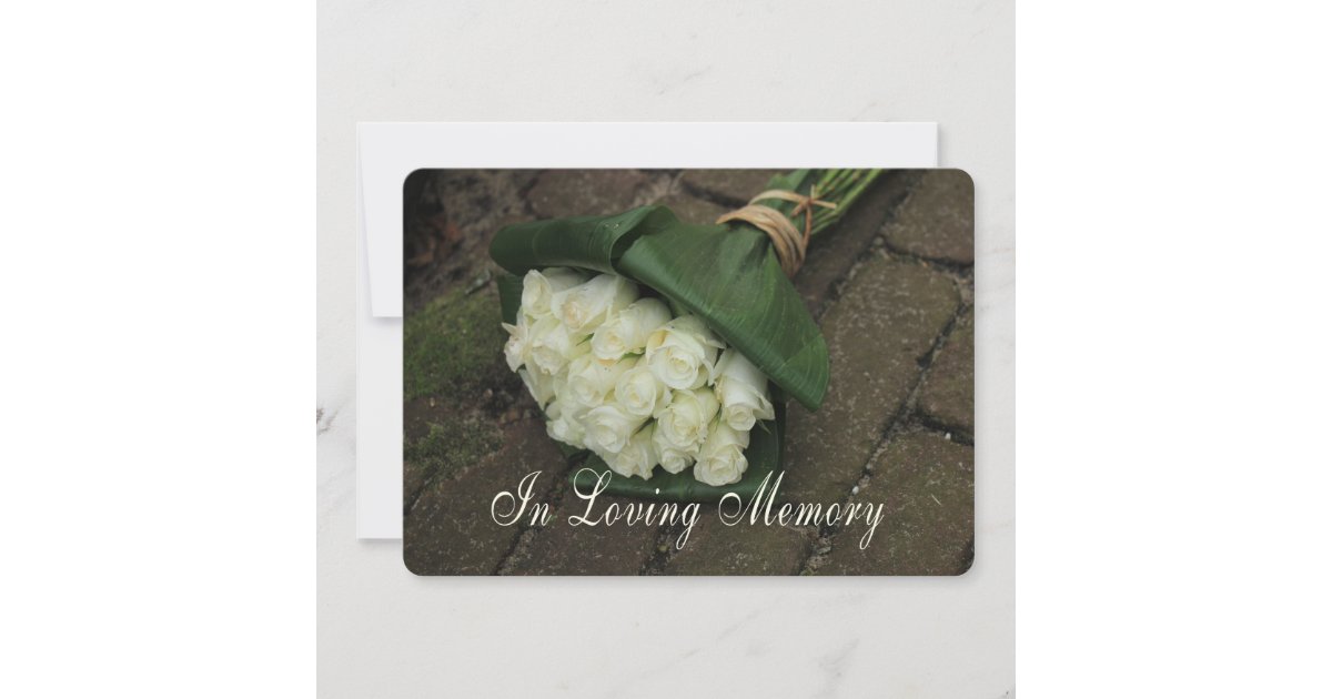 In Loving Memory Invitation | Zazzle