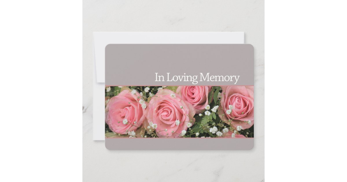 In Loving Memory Invitation | Zazzle