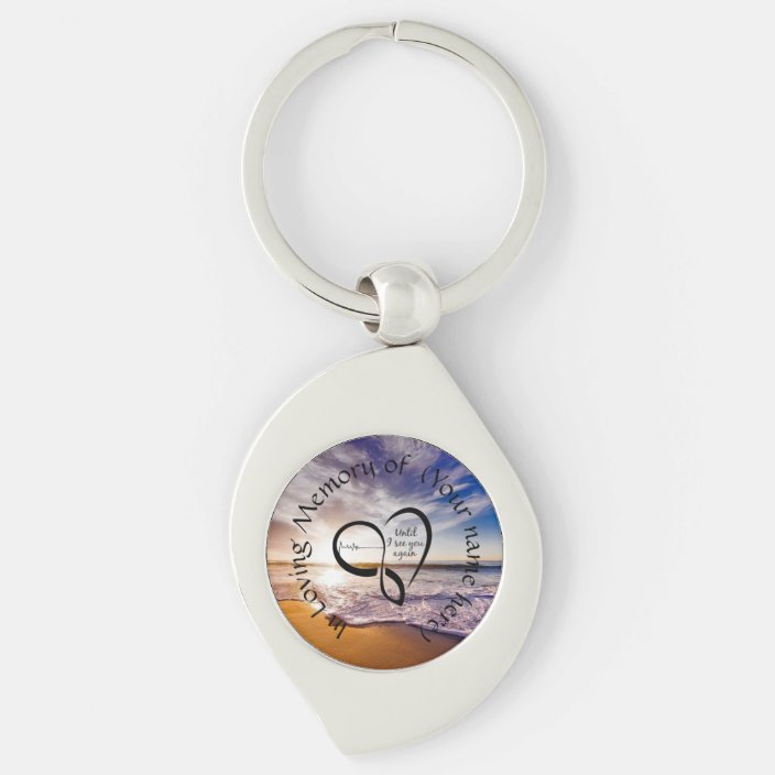 In Loving Memory Keychain | Zazzle