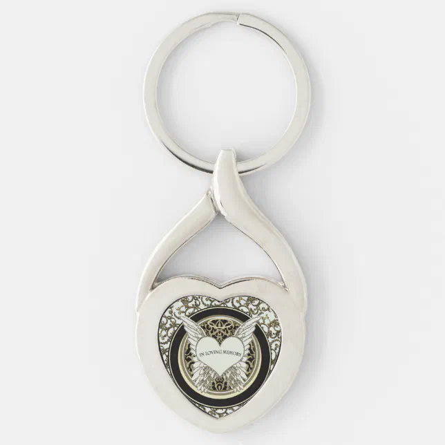 In Loving Memory Keychain | Zazzle
