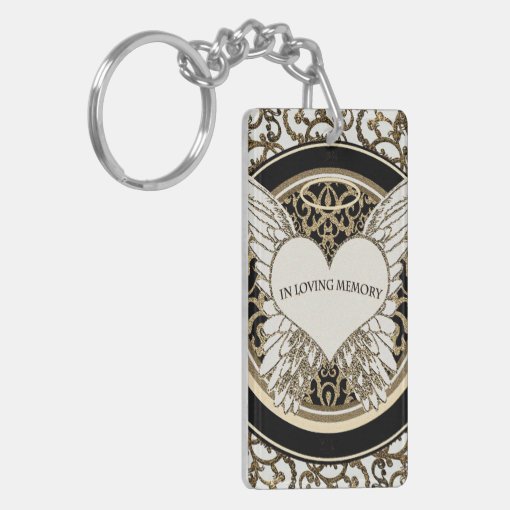 In Loving Memory Keychain | Zazzle