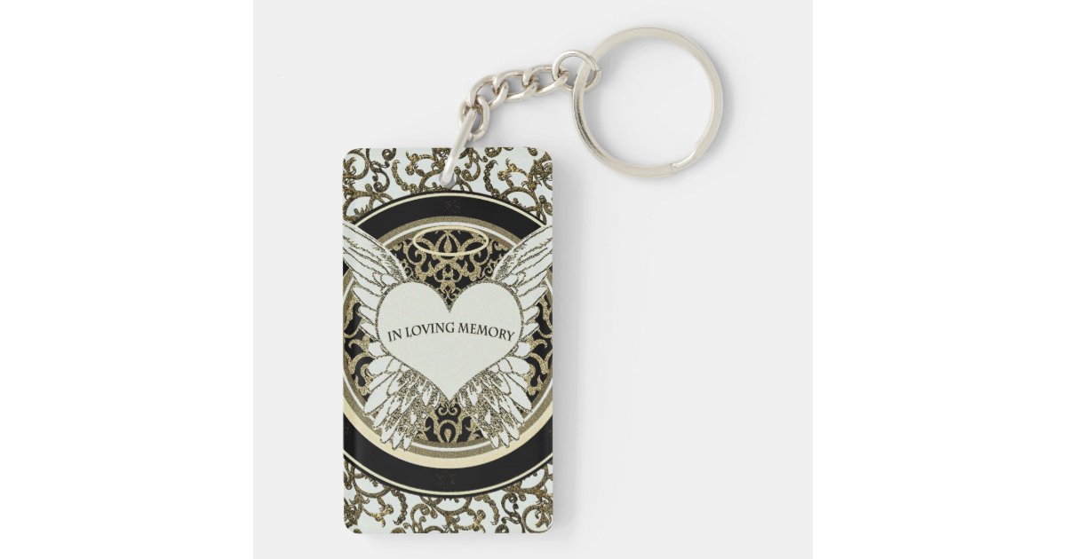 In Loving Memory Keychain | Zazzle