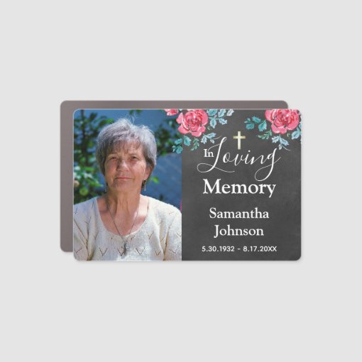 In Loving Memory Memorial Car Magnet | Zazzle