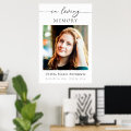 In loving memory Memorial Funeral Photo Tribute Poster | Zazzle