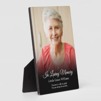 In Loving Memory Memorial Keepsake Bereavement Plaque | Zazzle