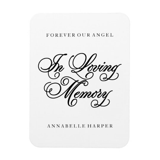 In Loving Memory | Memorial Magnet | Zazzle.com