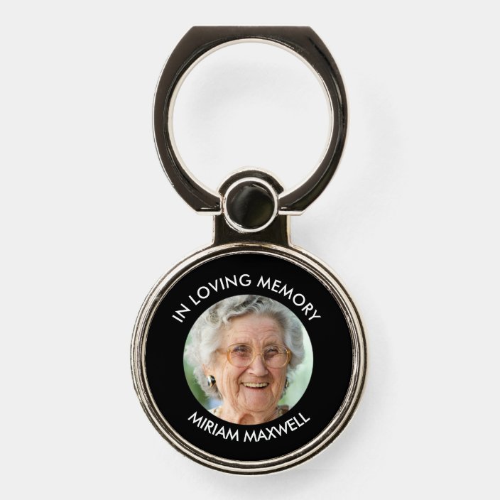 In Loving Memory Memorial Photo Phone Ring Stand | Zazzle.com
