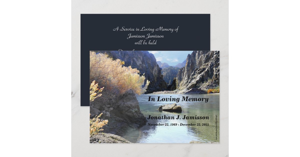 In Loving Memory Memorial Service Invitation | Zazzle
