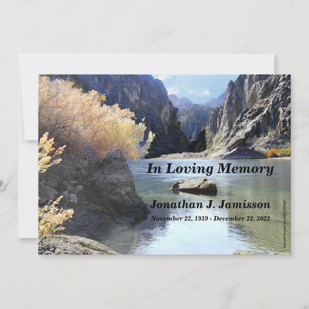 In Loving Memory Memorial Service Invitation | Zazzle