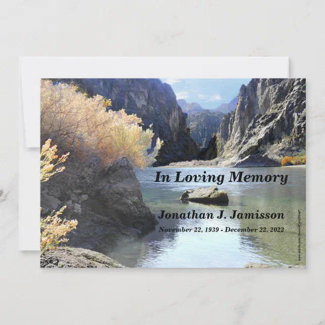 In Loving Memory Memorial Service Invitation | Zazzle
