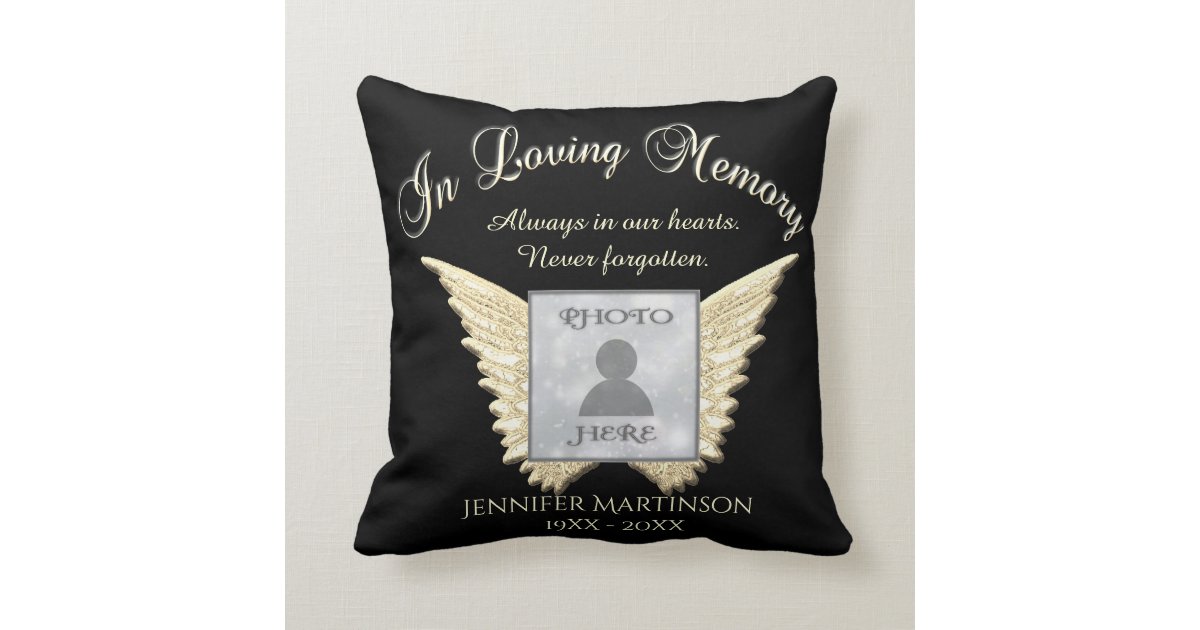 In Loving Memory Memorial Throw Pillow | Zazzle.com