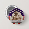 In Loving Memory Military Photo Custom Tribute Button | Zazzle
