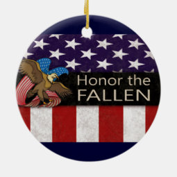 In Loving Memory Military Photo Personalized Ceramic Ornament | Zazzle