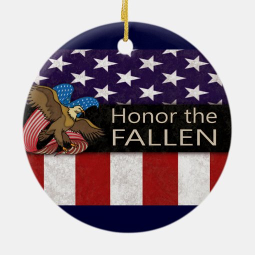 In Loving Memory Military Photo Personalized Ceramic Ornament | Zazzle