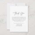 In Loving Memory Minimalist Memorial Photo Card | Zazzle