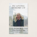 In Loving Memory Mountains Memorial Prayer Card | Zazzle