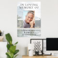 In Loving Memory Mountains Photo Memorial Poster | Zazzle