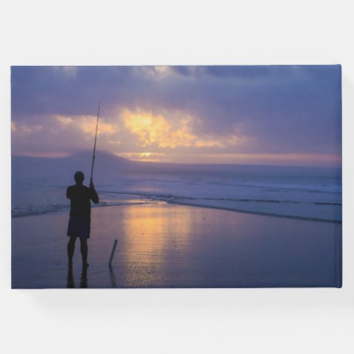 In Loving Memory | Ocean Fisherman Memorial Guest Book | Zazzle