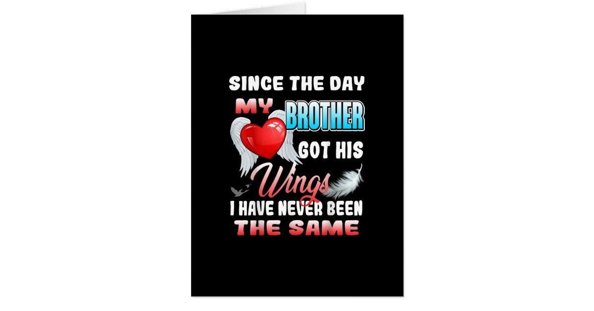 In Loving Memory Of My Brother - For Brother Lives Card | Zazzle