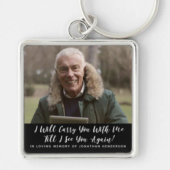 In Loving Memory Of Photo Keychain | Zazzle