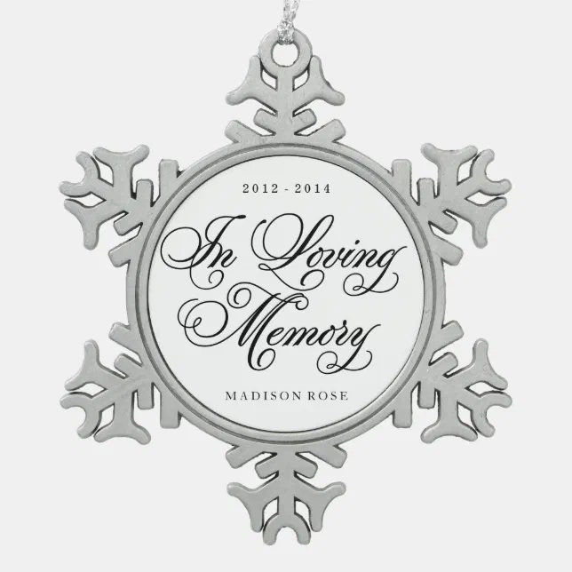 In Loving Memory | Ornament Keepsake | Zazzle
