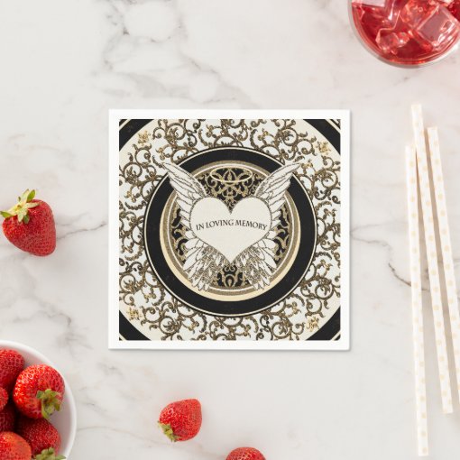 In Loving Memory Paper Napkins | Zazzle