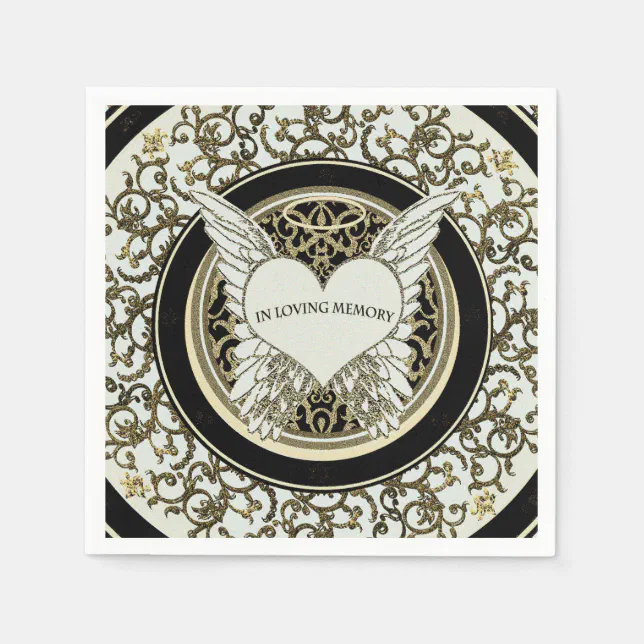 In Loving Memory Paper Napkins | Zazzle