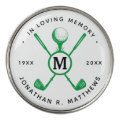 In Loving Memory Personalized Golfer Memorial Golf Ball Marker | Zazzle