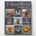 In Loving Memory Personalized Pet Photo Memorial Plaque | Zazzle