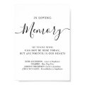 In Loving Memory Personalized Wedding Memorial Poster | Zazzle