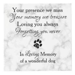 In Loving Memory Pet Loss Gift Pet Memorial Photo Cube | Zazzle
